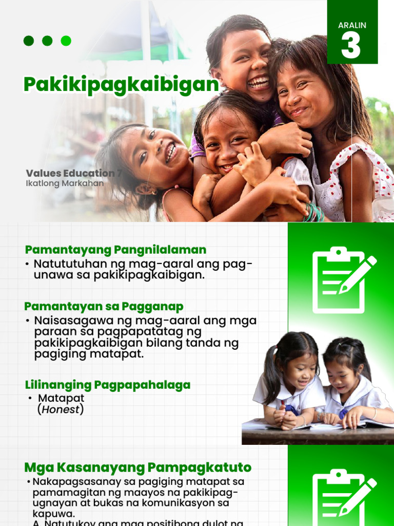 VAL ED 7 - Q3 - 3 - Pakikipagkaibigan | PDF