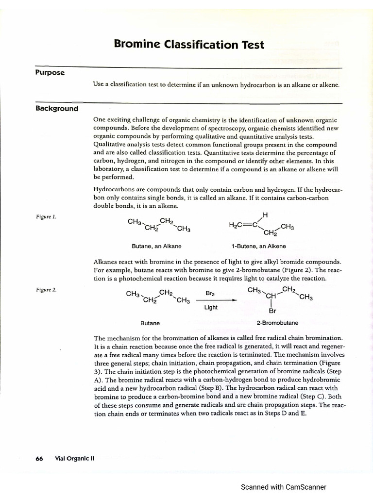 Lab - Bromine Test | PDF