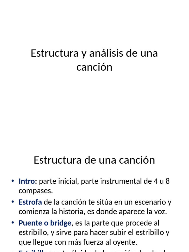 Estructura y análisis de una canción | PDF
