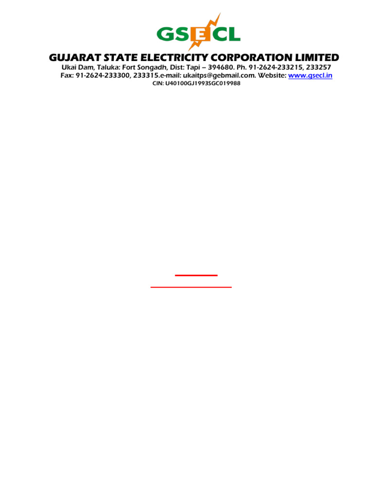 GSECL E-Tender for RCC Road Construction | PDF | Banks | Rain