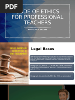 Code of Ethics For Professional Teachers | PDF | Teachers | Justice