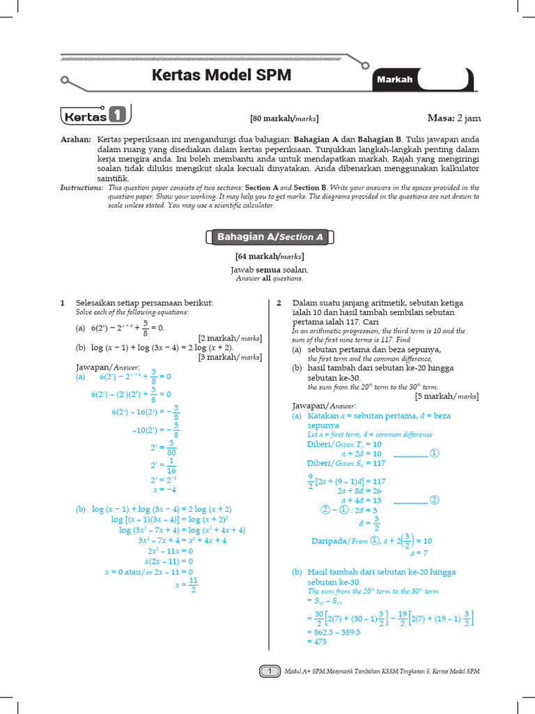 Kertas Model SPM | PDF | Elementary Geometry | Mathematical Concepts