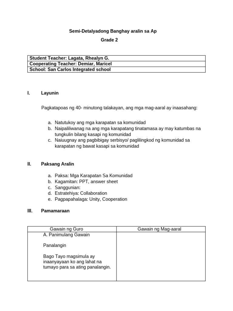 Ap Lesson Plan | PDF