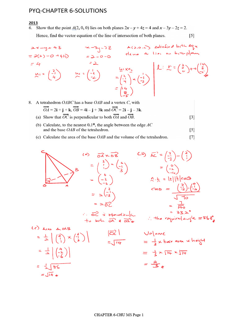 Pyq-Chapter 6-Solutions | PDF