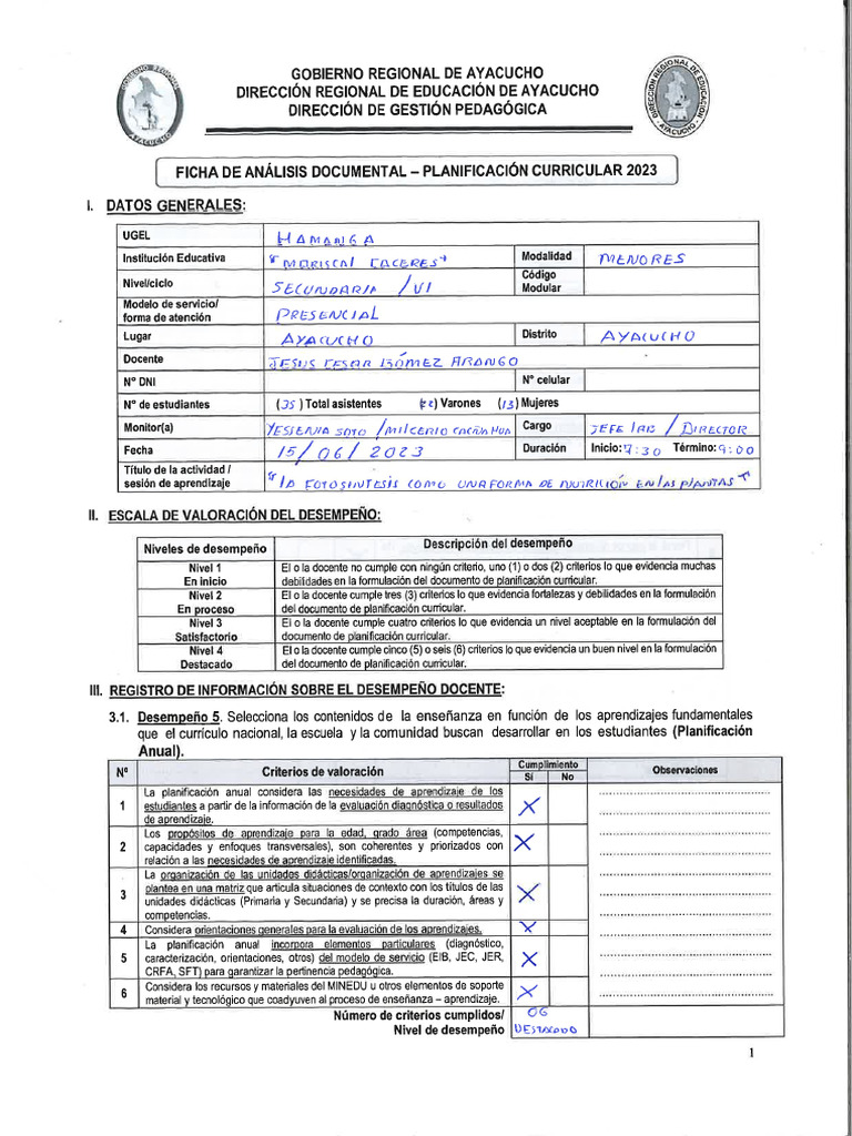 FICHA DE ANÁLISIS DOCUMENTAL | PDF