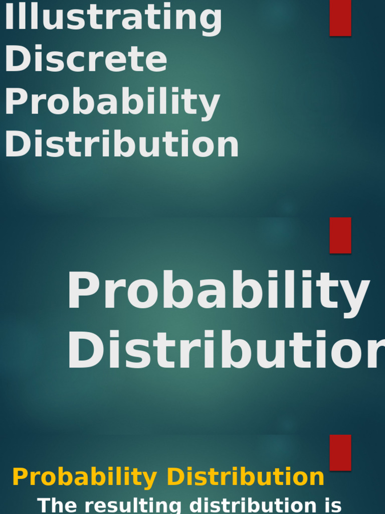Probability Distribution | PDF | Probability Distribution | Probability ...