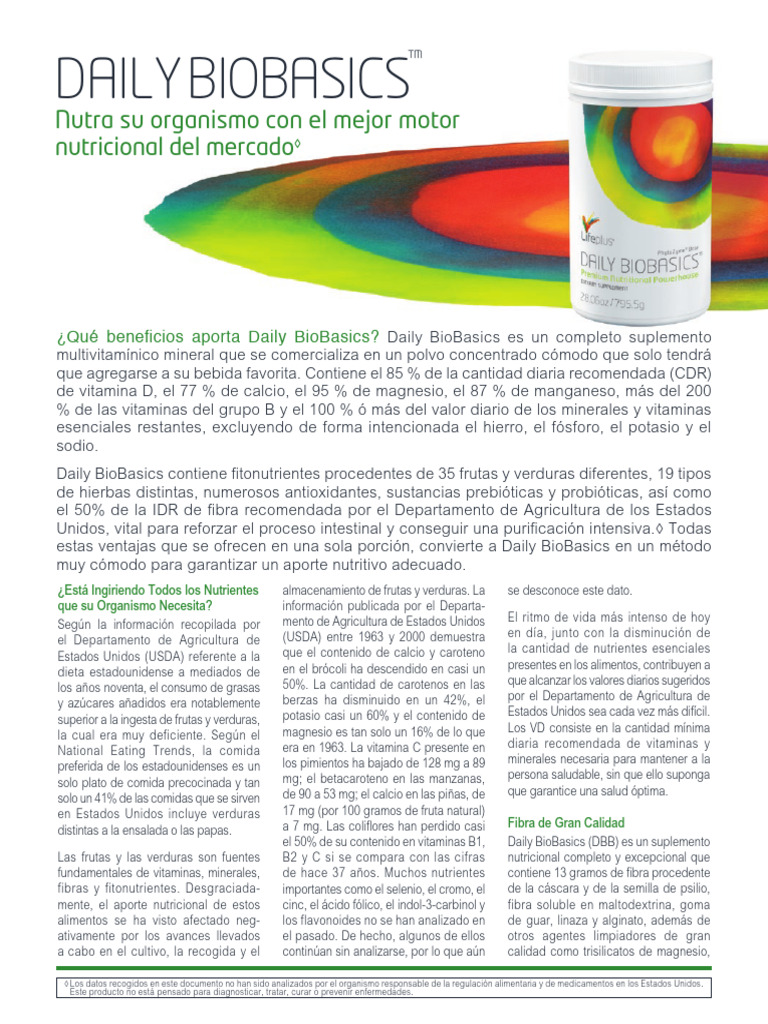 Dayli | PDF | Antioxidante | Vegetales