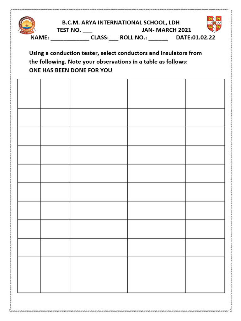 Conductor vs Insulator Test Results | PDF