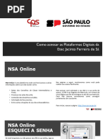 Tutorial Atualizado para 1º Acesso Ao Nsa e E-Mail Institucional | PDF