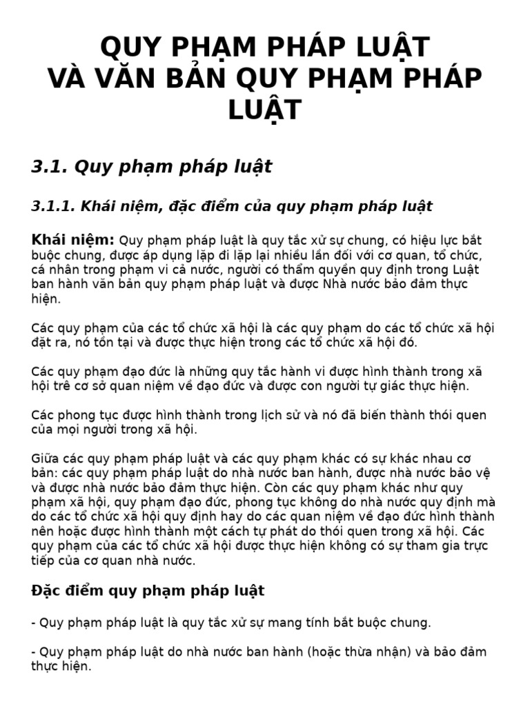 QPPL Và VBQPPL | PDF