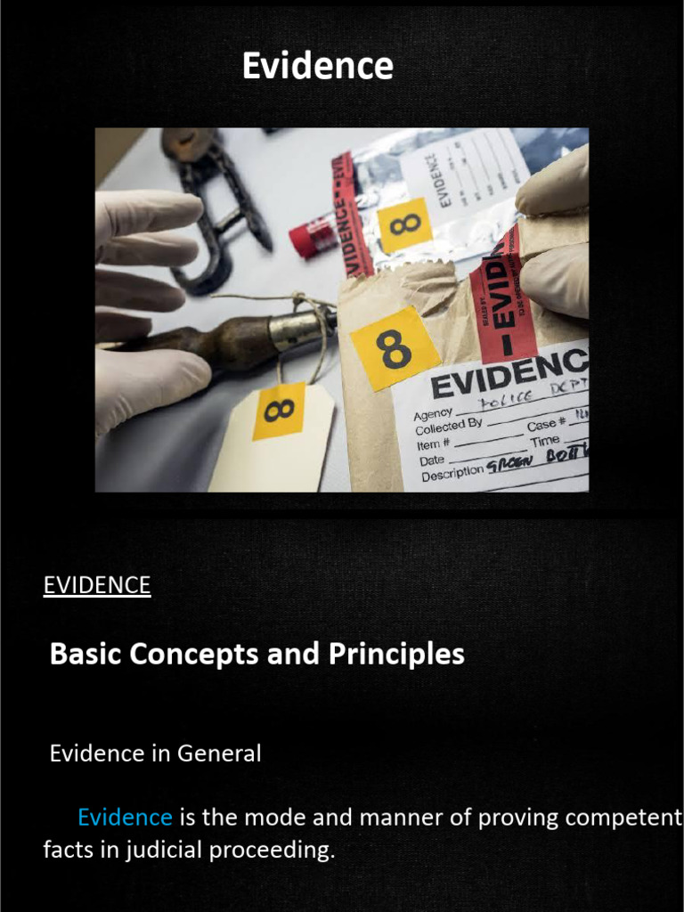 Evidence August1 1 | PDF | Witness | Evidence (Law)