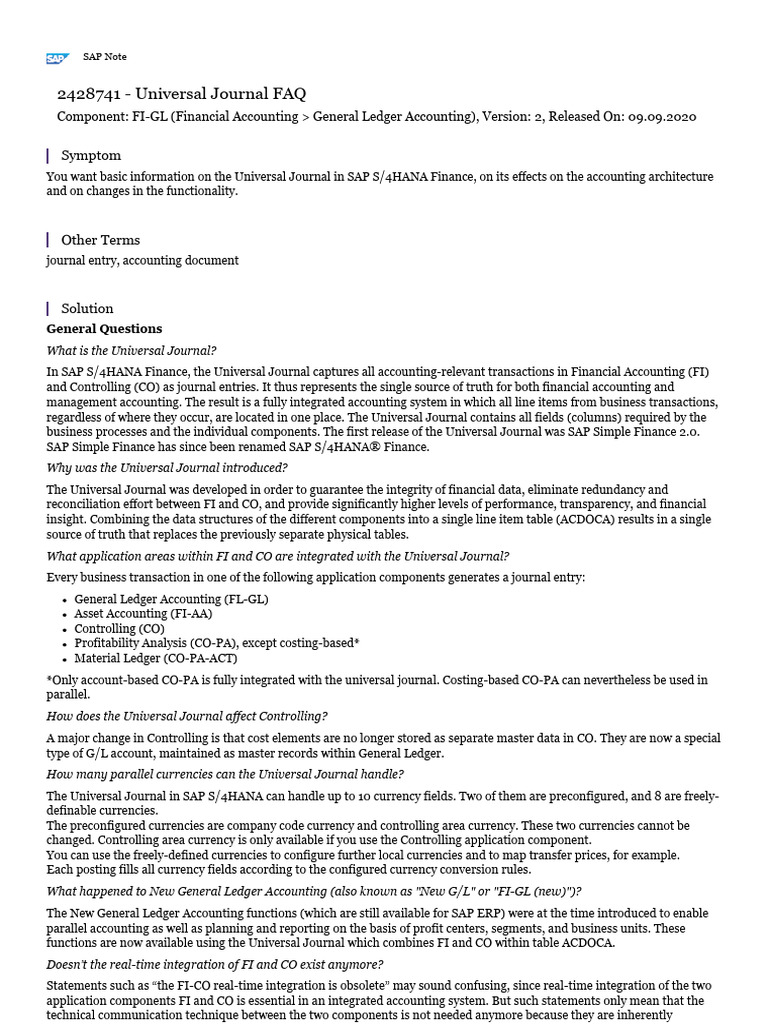 Universal Journal FAQ | PDF | Currency | Computing