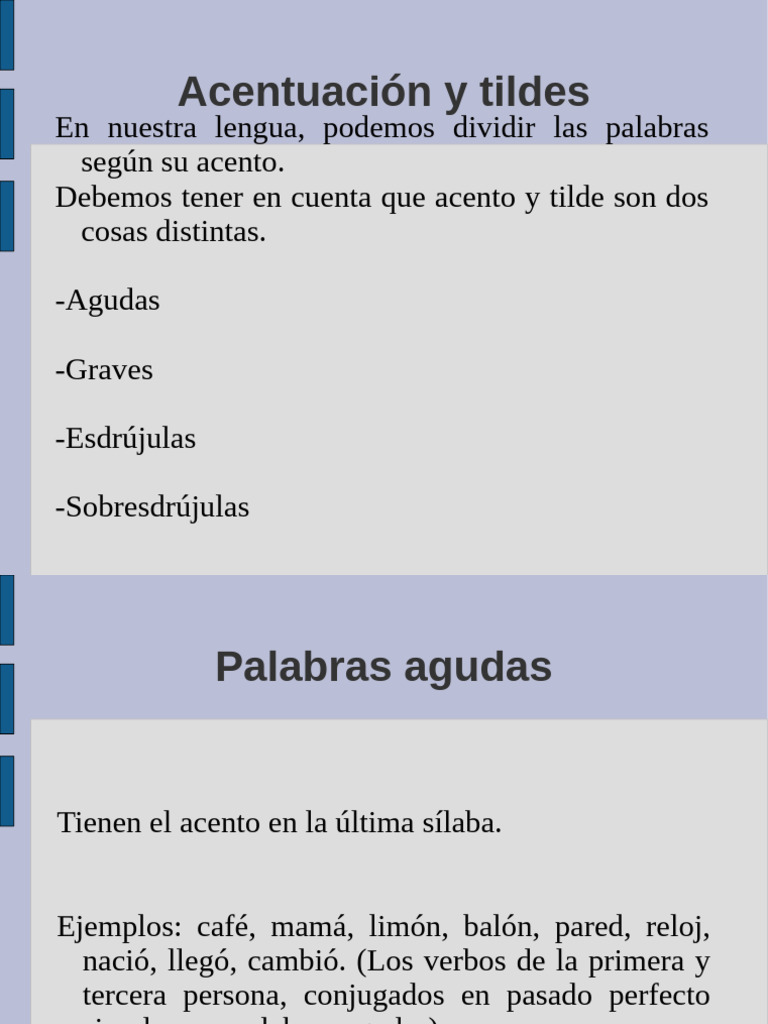 Acentuación y Tildes | PDF | Lingüística | Fonética