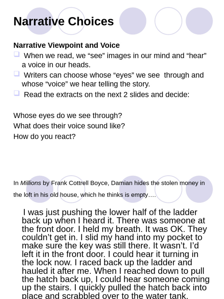 2-Fiction-N192-PowerPoint-slides-Narrative-Choices (1) | PDF