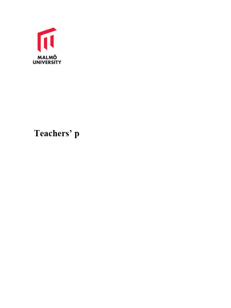 FULLTEXT01 | PDF | Teachers | Learning
