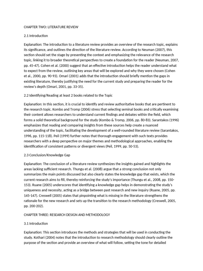 Chapter Two & Three Format | PDF | Sampling (Statistics) | Methodology