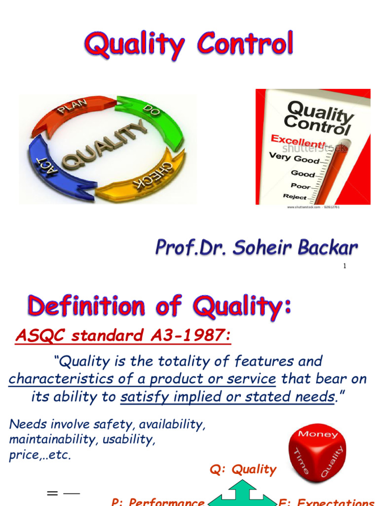 Introduction To Quality Control | PDF | Engineering Tolerance ...
