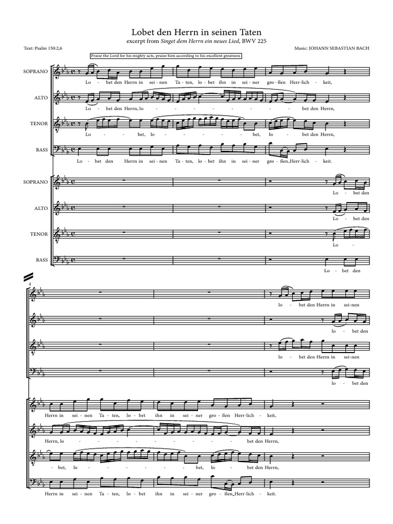 Lobet Den Herrn | PDF
