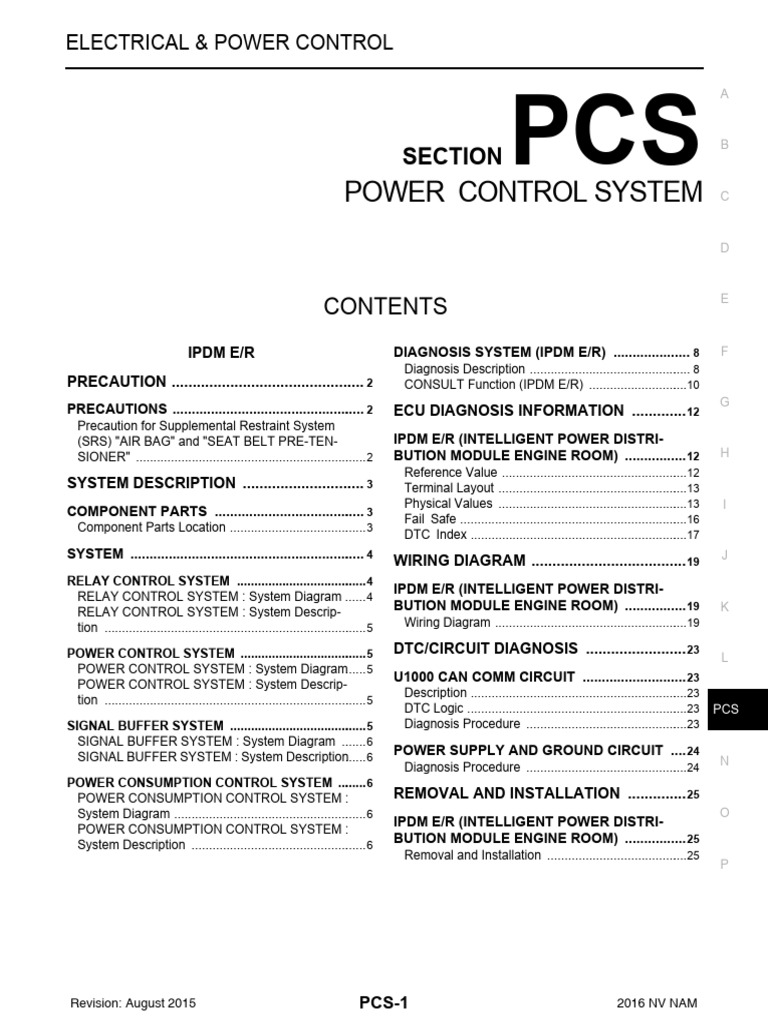 Nissan nv350 diagrama | PDF | Airbag | Seat Belt