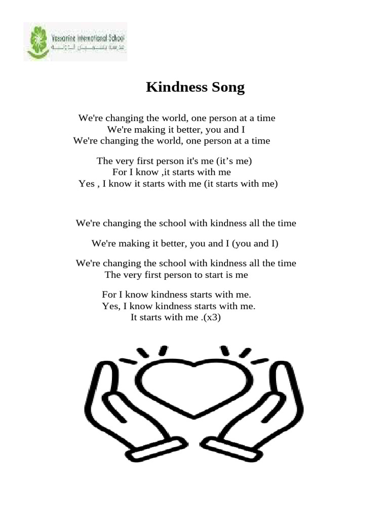 Kindness Song 2 | PDF