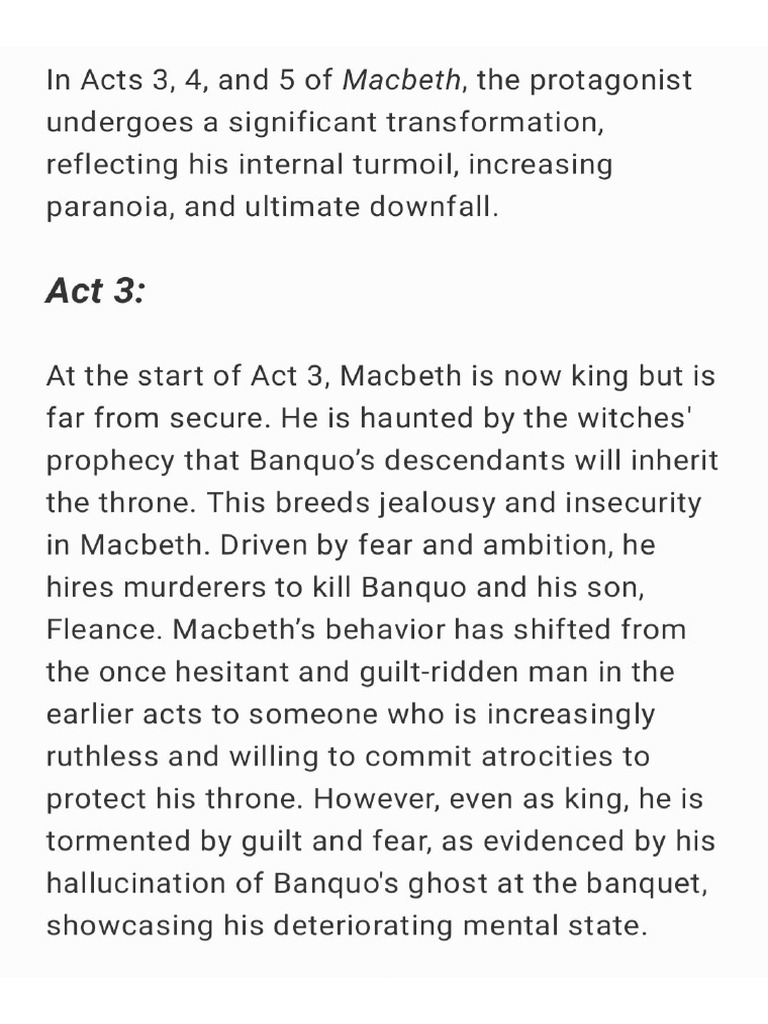 Macbeth_ Character sketch[1] | PDF