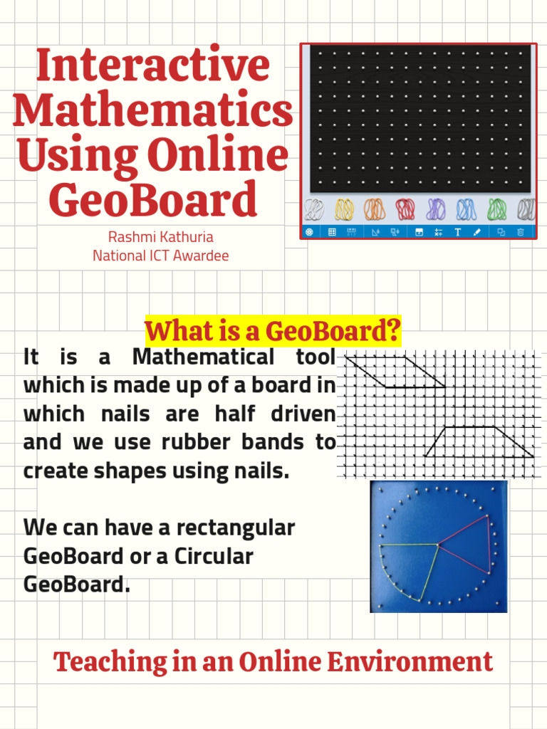 Interactive Mathematics Using Online GeoBoard | PDF