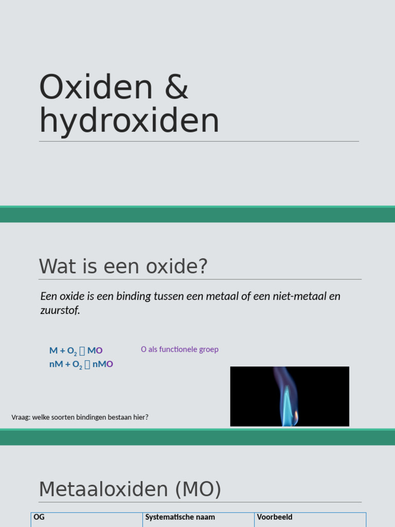 Oxiden & Hydroxiden | PDF