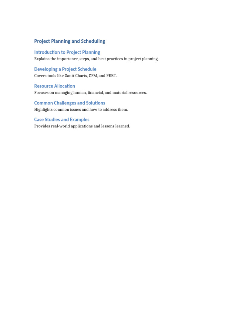 Effective Project Planning Guide | PDF