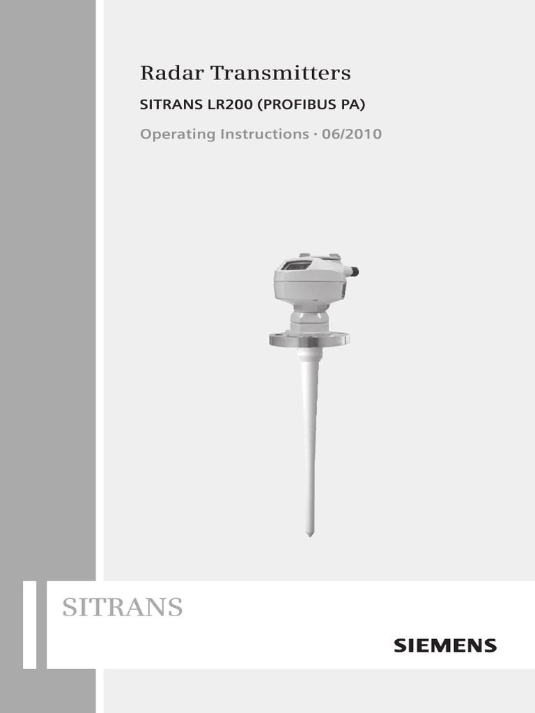 Lr200 Profibus Manual | PDF | Electromagnetic Compatibility ...