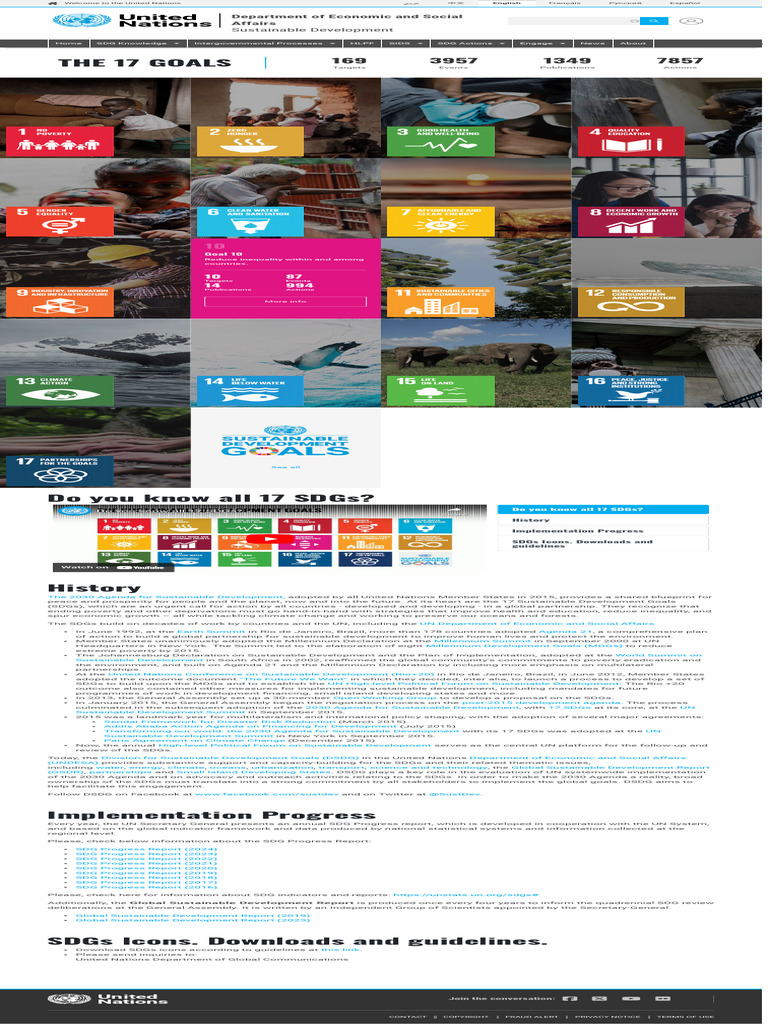 THE 17 GOALS Sustainable Development | PDF | Millennium Development ...