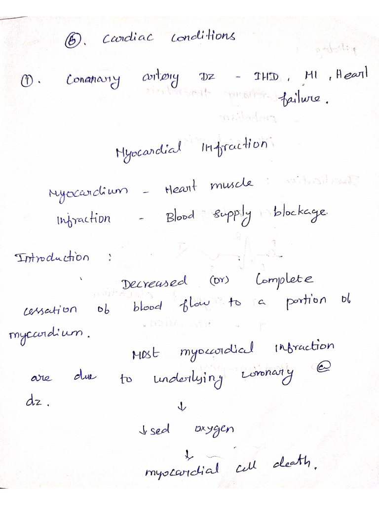 Cardiac Conditions | PDF