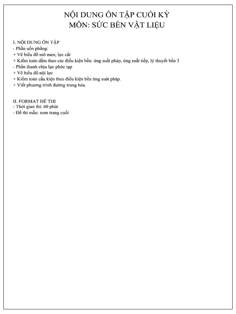 On Tap SBVL Thi CK | PDF