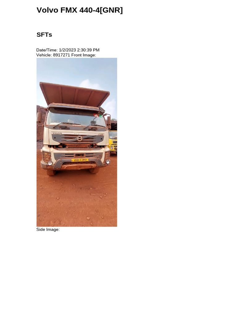 Volvo FMX 440-4 (GNR) 020123 | PDF