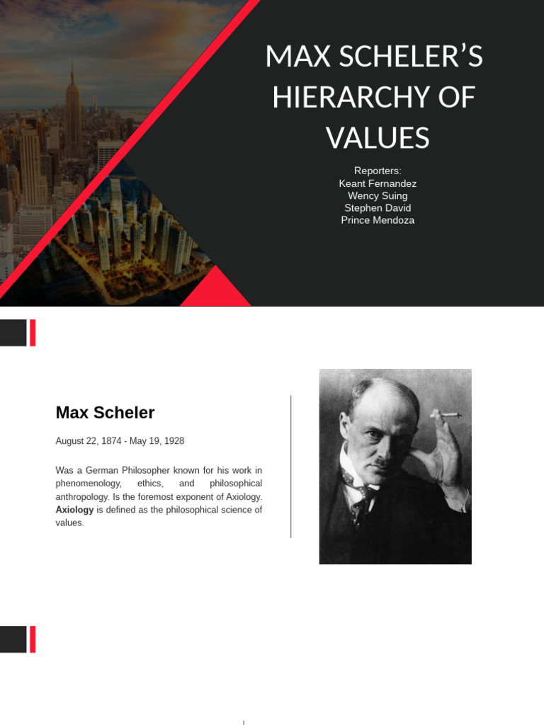 Max Scheler's Value Hierarchy Explained | PDF | Pleasure | Psychology