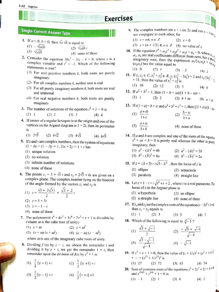 Complexos Lista | PDF