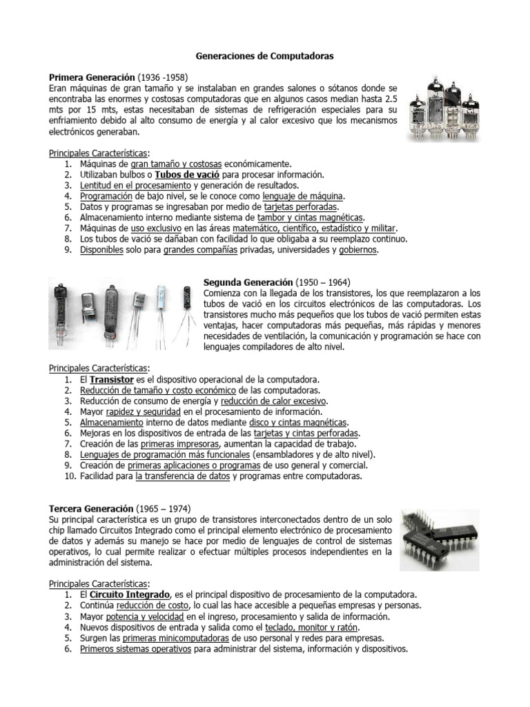 Trabajo Acumulativo de Informatica Aplicada 11 Informatica | PDF | Hardware de la computadora ...