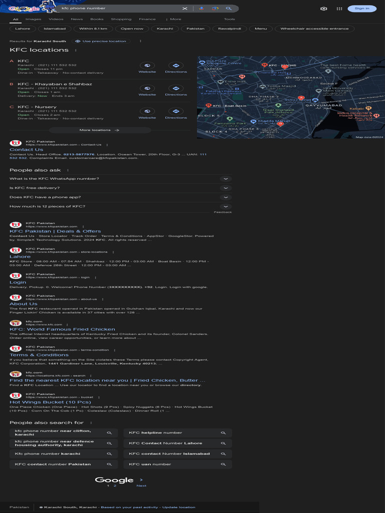 Kfc Phone Number - Google Search | PDF | Cuisine Of The Southern United ...