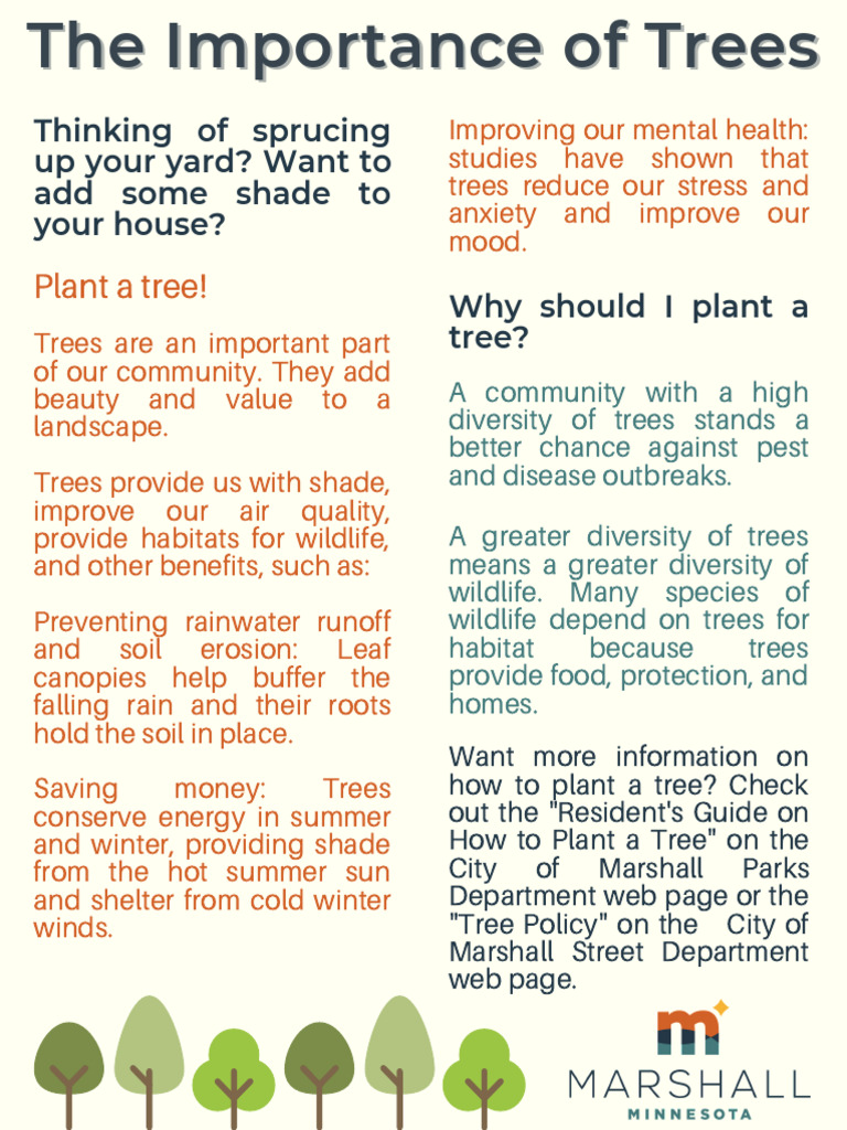 The Importance of Trees | PDF