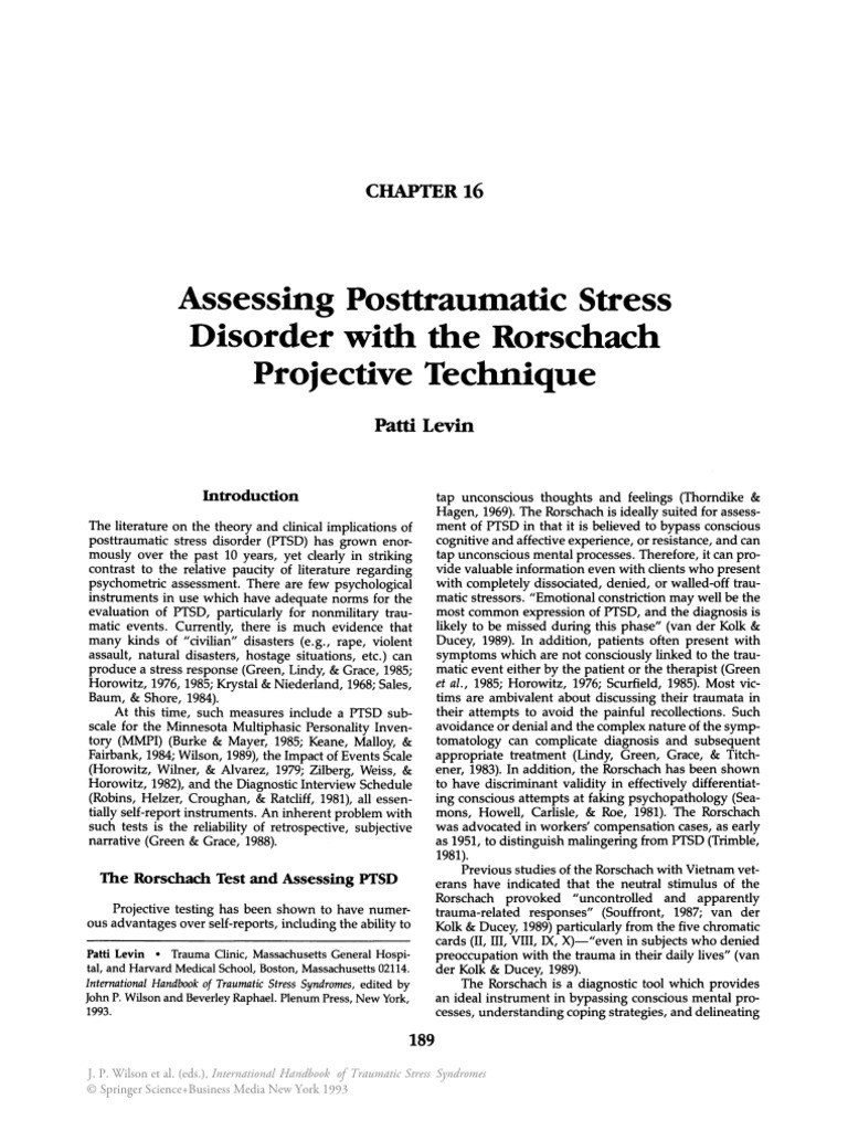 International Handbook of Traumatic Stre | PDF | Psychological Trauma | Abnormal Psychology