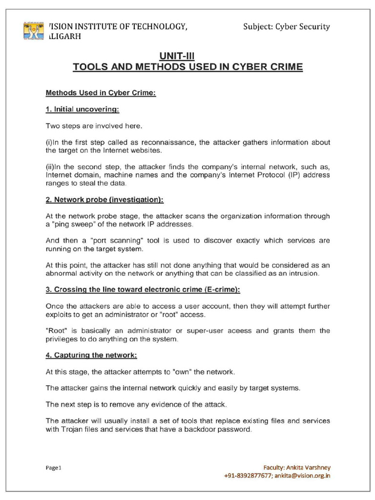 Cyber Security Unit3 | PDF