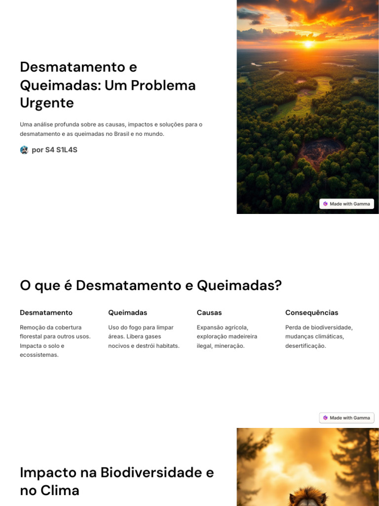 Desmatamento e Queimadas Um Problema Urgente | PDF | Desmatamento | Agricultura