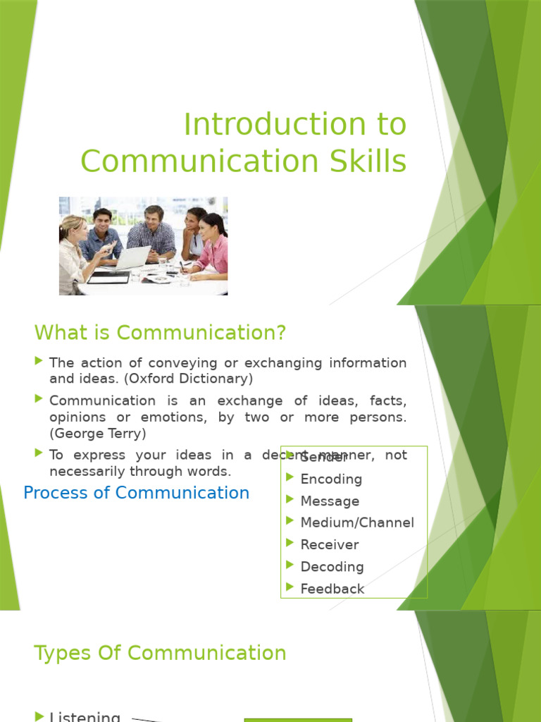 2 - Introduction To Communication Skills | PDF | Communication ...