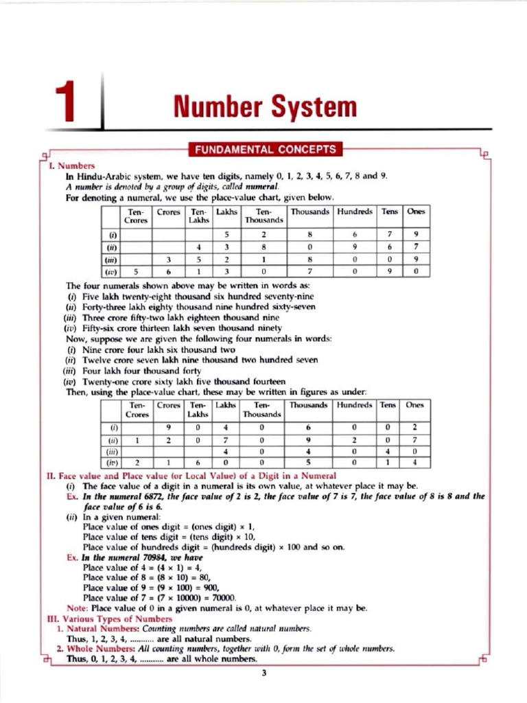 Number Systems | PDF
