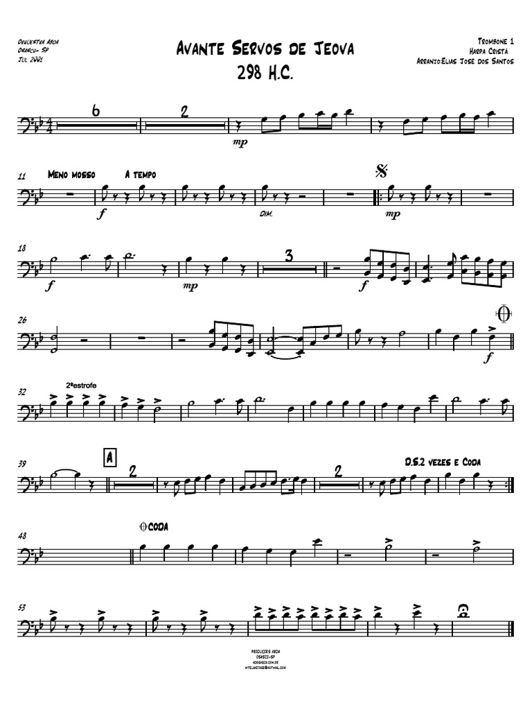 298 Avante Servos - Trombone 1 | PDF