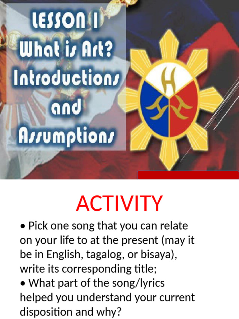 Relating Life to Song Lyrics Activity | PDF