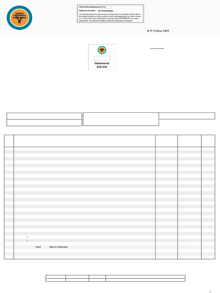 Gold Business Account Statement Summary | PDF | Debit Card | Credit Card