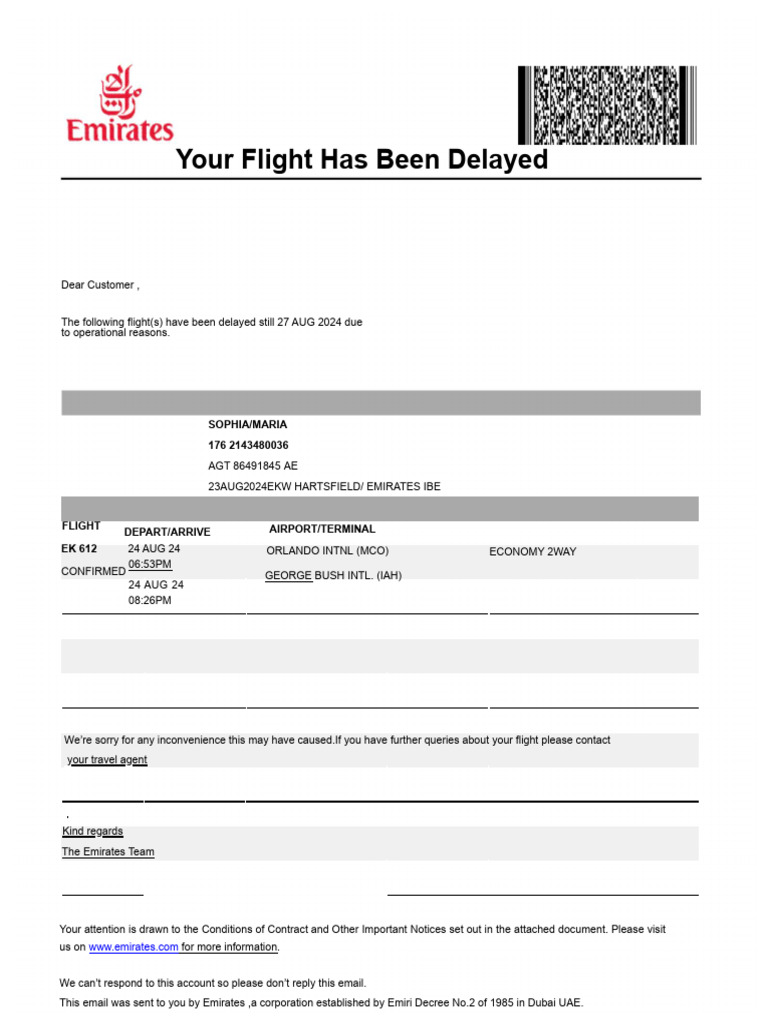 Flight Delayed Information | PDF