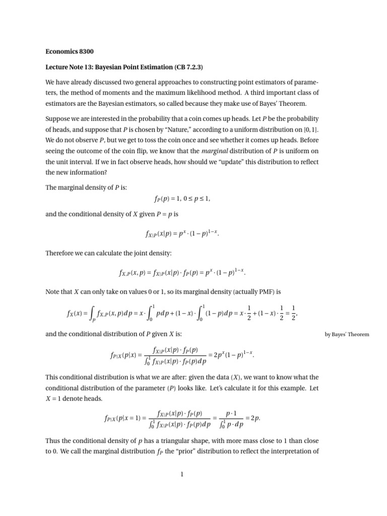 ln13 | PDF | Bias Of An Estimator | Estimator