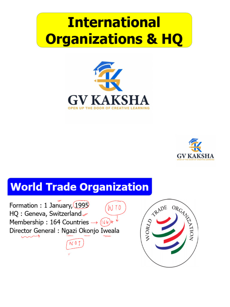 International Organizations & HQ | PDF