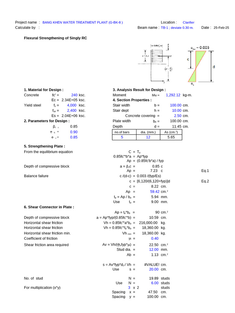 Flexural Strengthening of Singly RC Slab | PDF | Mechanical Engineering | Solid Mechanics
